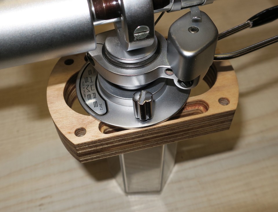 12mm Universal Base Tonearm Board for SME 3009 / 3012 / Tonarmbrett für ...