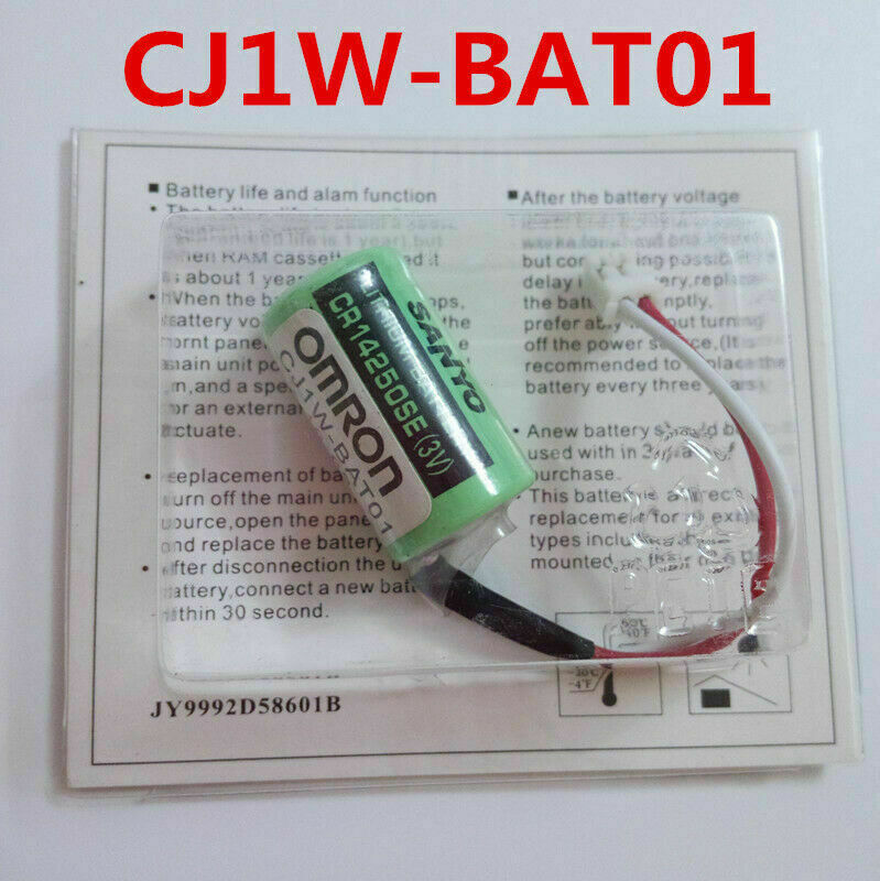 10PCS CJ1W-BAT01 Battery for OMRON 3V PLC CP1H CP1L CR14250SE-R Single ...