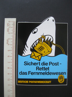 DPG DEUTSCHE POSTGEWERKSCHAFT Sichert die Post Sticker Aufkleber ...