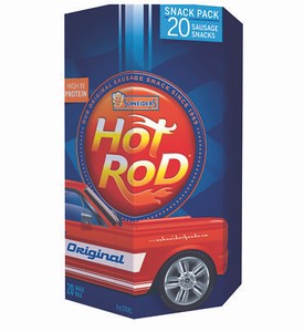 Schneiders Original Hot Rod Meat Snack Sticks 4 boxes 20 each pack ...