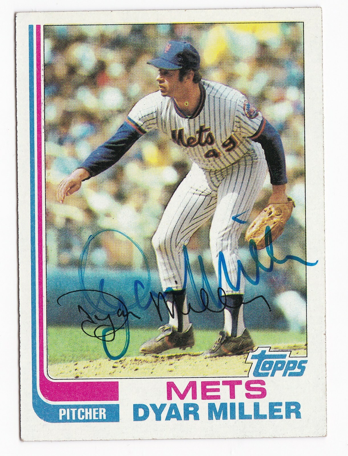 Dyar Miller Autograph On A 1982 Topps - New York Mets | eBay