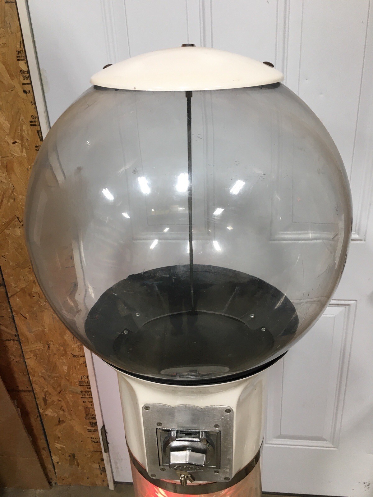 Vintage 3 Color REAL Neon Lighted Spiral Gumball Machine Wizard Spinner ...