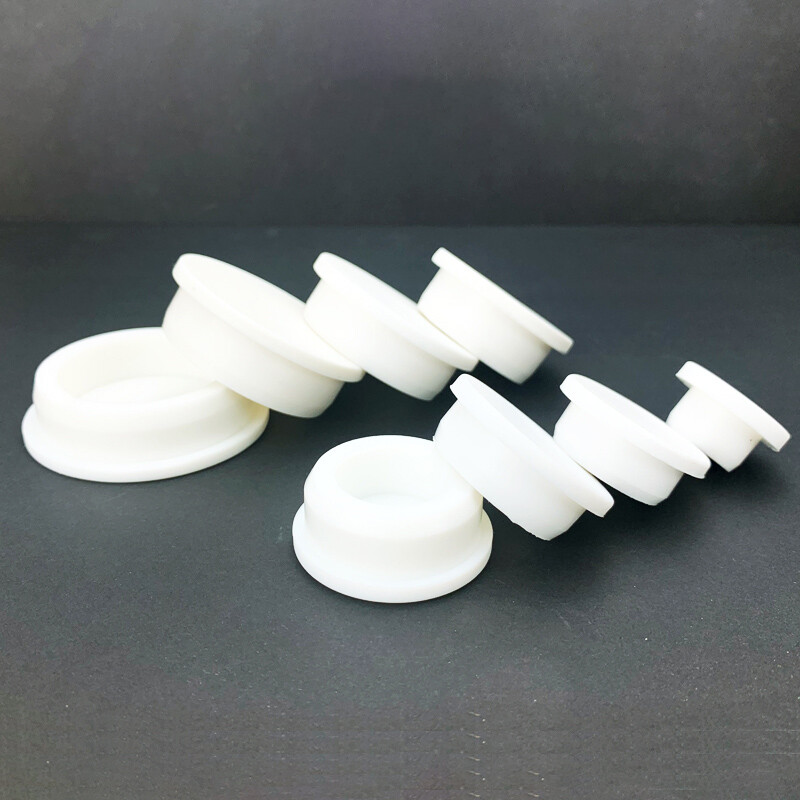 White Round Silicone Rubber Seal Hole Plugs Blanking End Caps Seal Bung ...