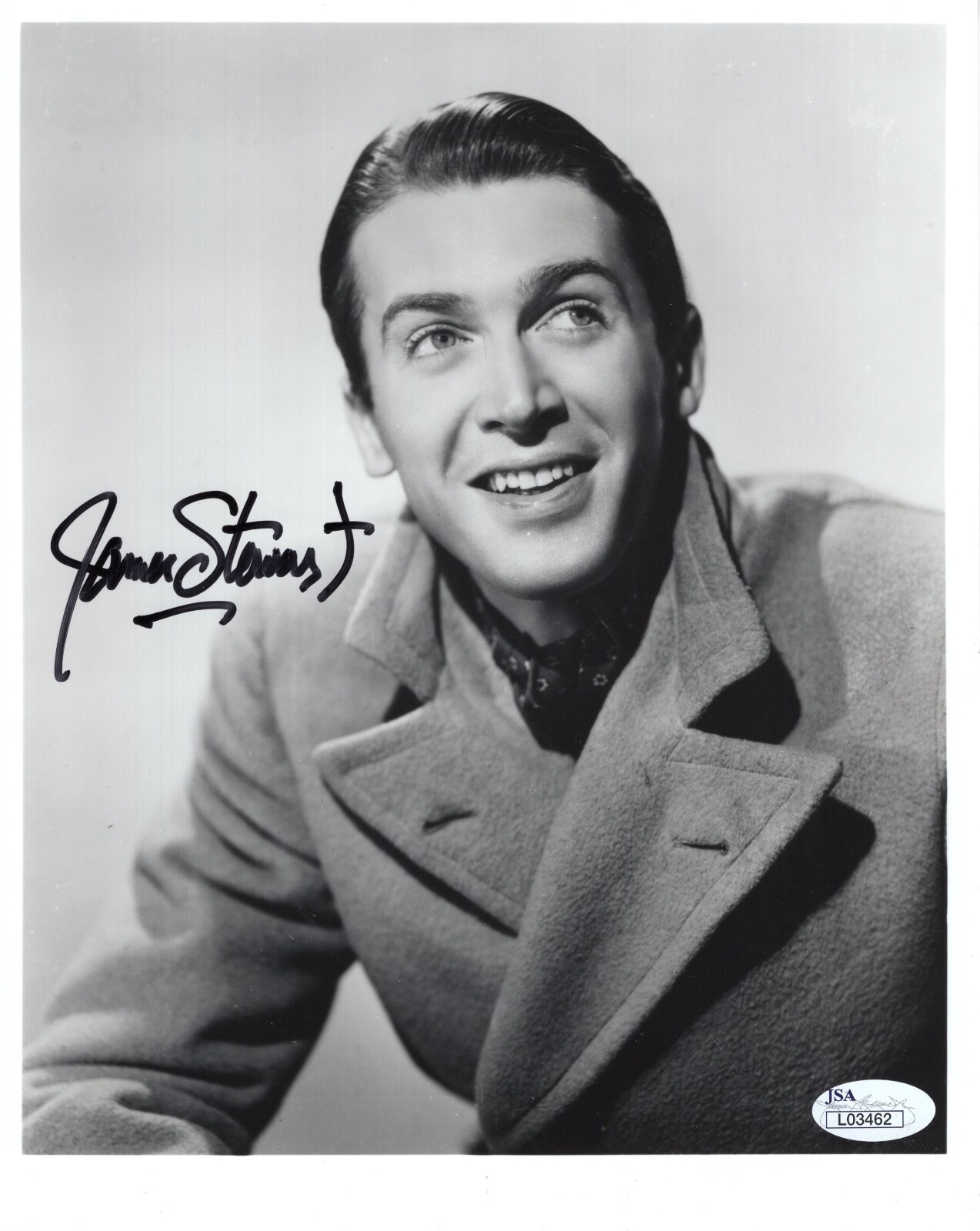 JIMMY STEWART AUTOGRAPHED 8x10 PHOTO HANDSOME+RARE YOUNG POSE JSA | eBay