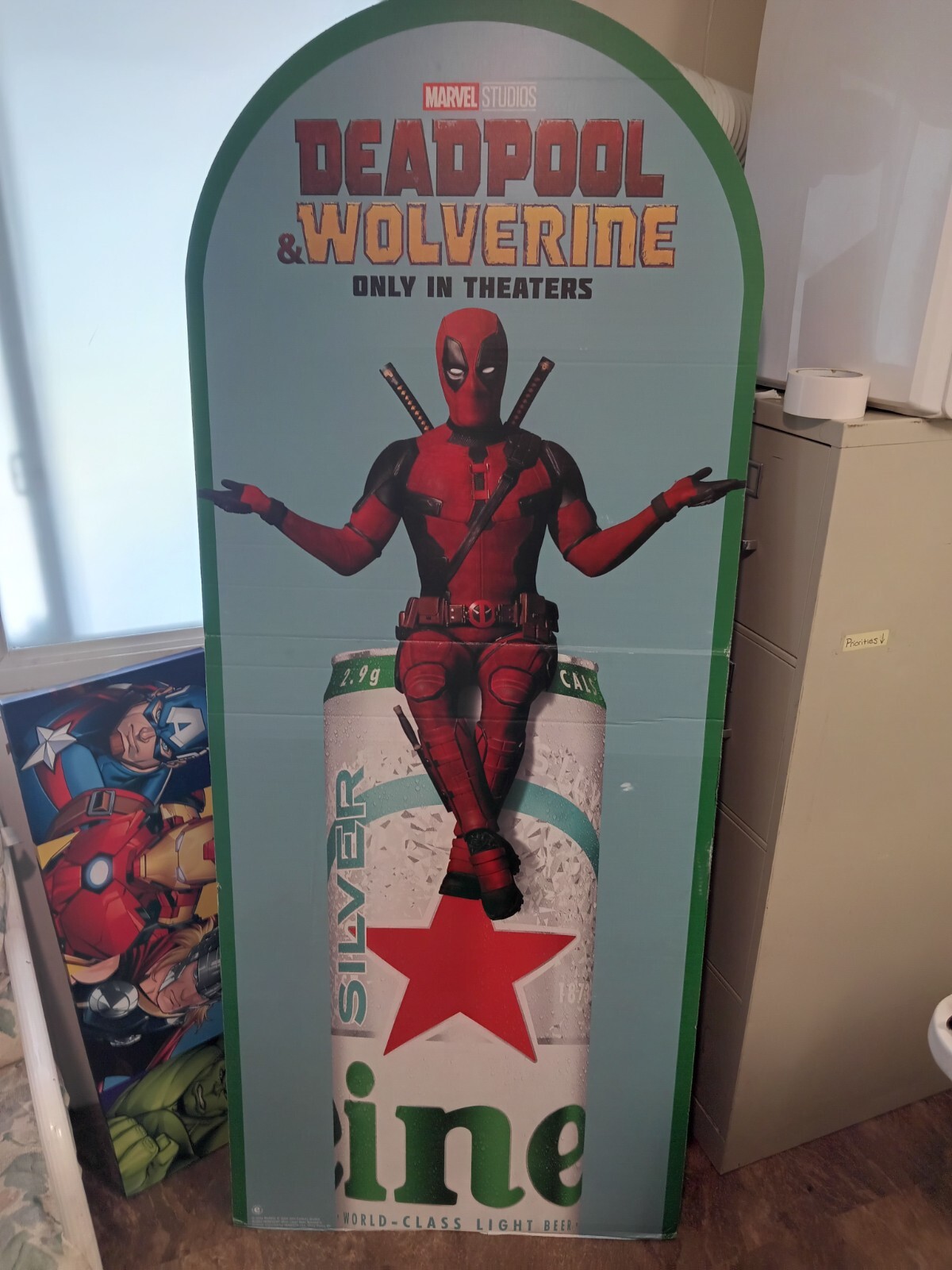 Deadpool Wolverine Heineken Silver Standee Movie Theater Display 2024 ...