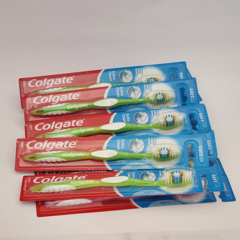 Colgate Extra Clean Soft Full Head Toothbrush in Blue, Green & Pink ...