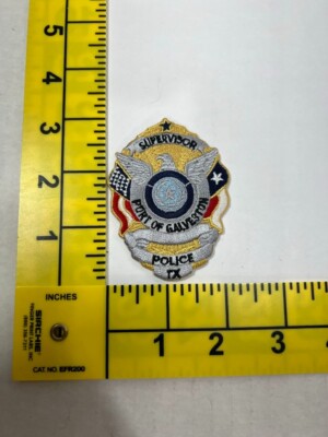 Supervisor Port of Galveston Police Texas TX Badge Patch | eBay