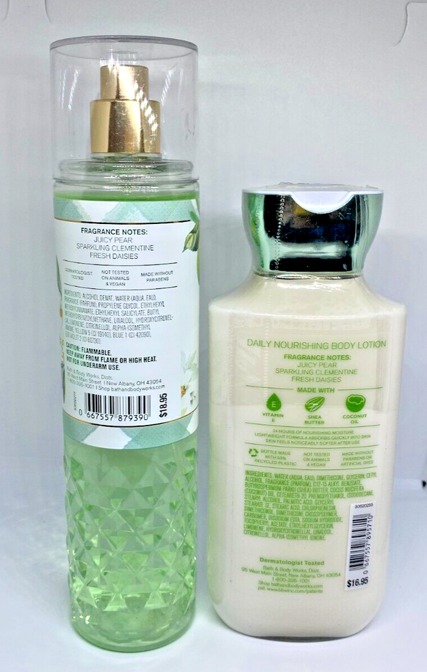 Bath and Body Works GINGHAM FRESH FINE FRAGRANCE MIST & BODY LOTION ...