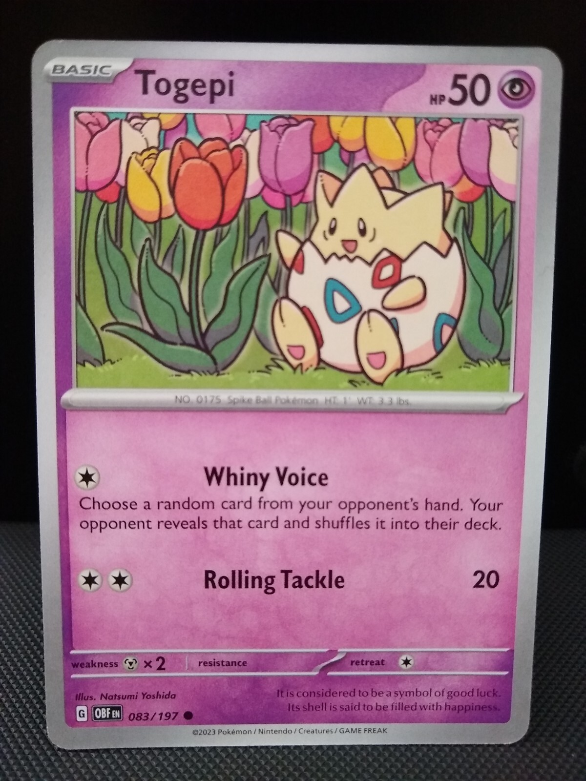 Togepi Pokemon Card