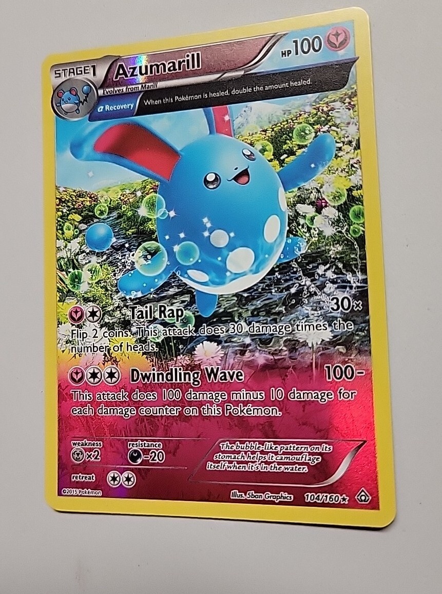 Pokémon TCG Azumarill Primal Clash 104/160 Rare Full Art Holo | eBay
