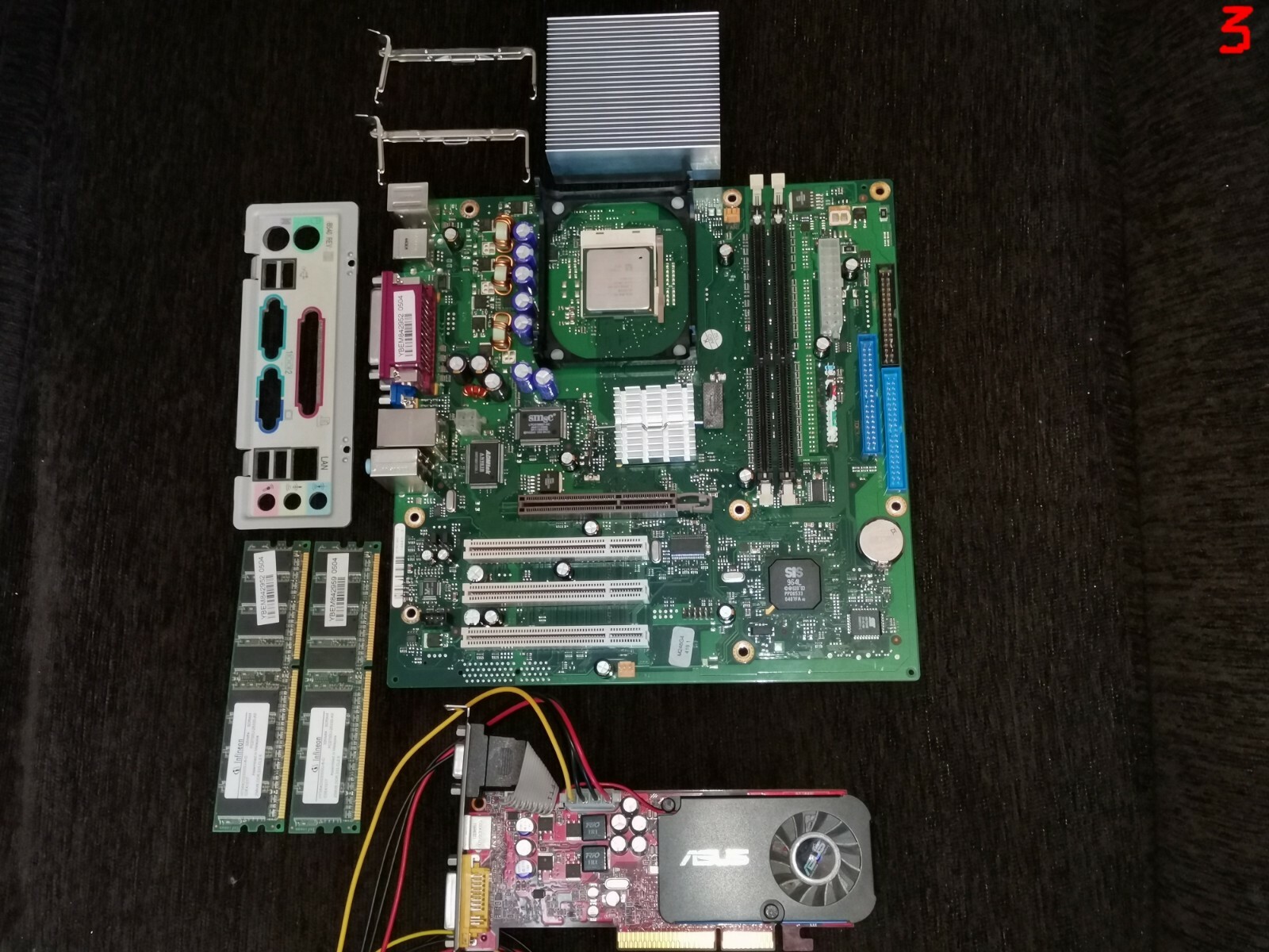 Motherboard Fujitsu Siemens D1761-A22 GS 2 Socket 478+CPU+GPU+RAM. | eBay