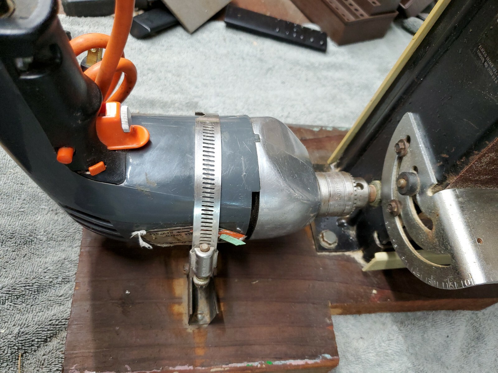 Black and Decker sharp and sand 74 495 with drill mounted on board. | eBay