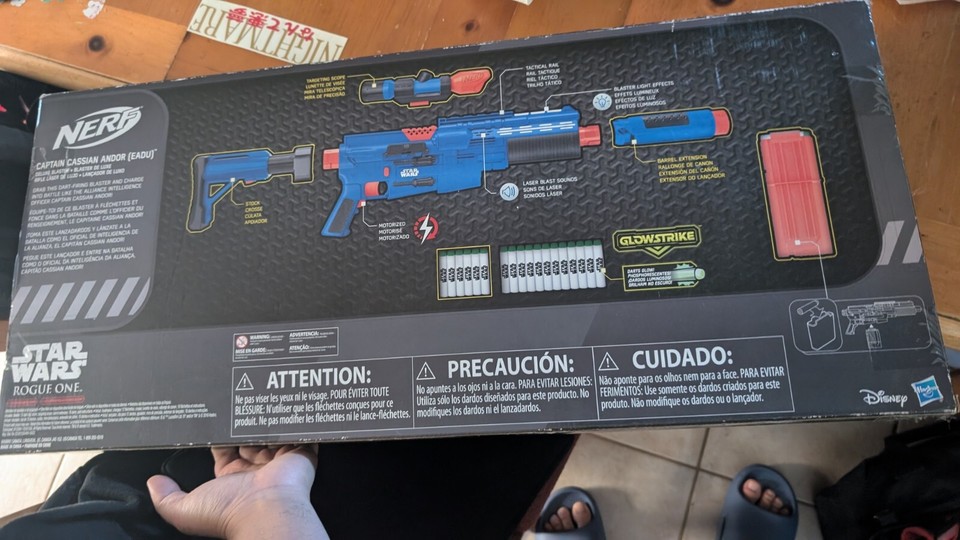 Nerf Star Wars Rogue One Captain Cassian Andor Deluxe Blaster New | eBay