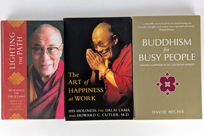 Lighting Path + Art Of Happiness At Work Dalai Lama + Buddhism for Busy ...