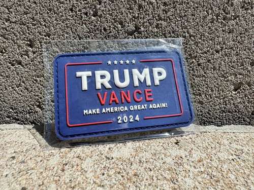 BLUE REPUBLICAN MAGA TRUMP VANCE 3D PVC PATCH FOR HAT, BACKPACK, ETC | eBay