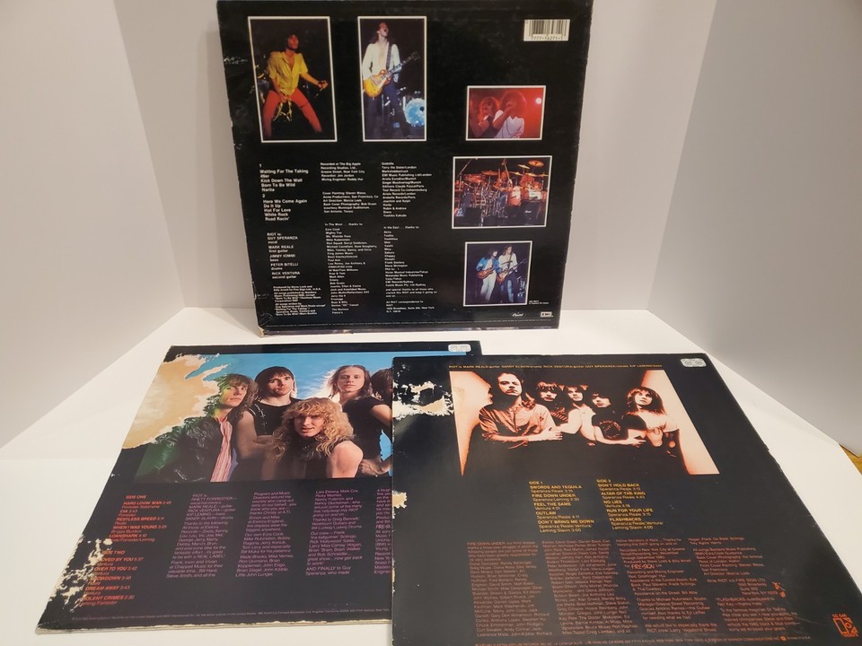 RIOT LP Lot Narita Restless Breed Fire Down Under Vinyl Records Metal ...