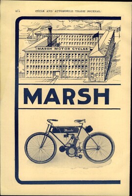1903 PAPER AD CAR AUTO 4 PG Marsh Motorcycle Fredonia Automobile ...