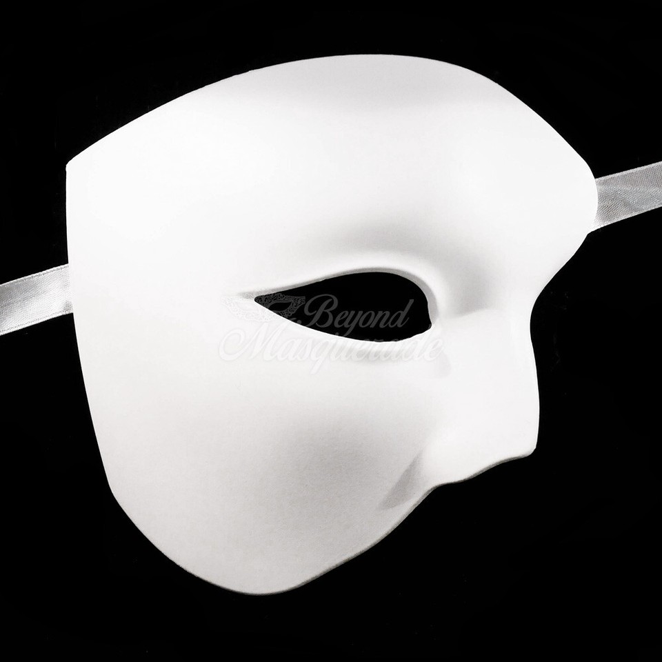 DIY Unpainted Mardi Gras Venetian White Blank Halloween Costume ...