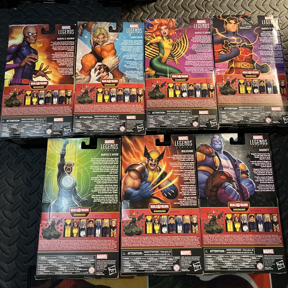 Marvel Legends Bonebreaker BAF Complete Wave Lot Of 7 New Figures ...
