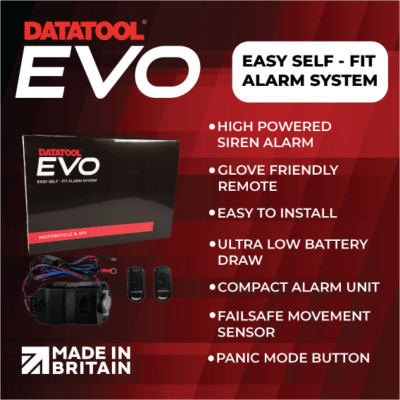 Datatool Evo - Advanced Motorcycle and Scooter Self Fit Alarm System ...