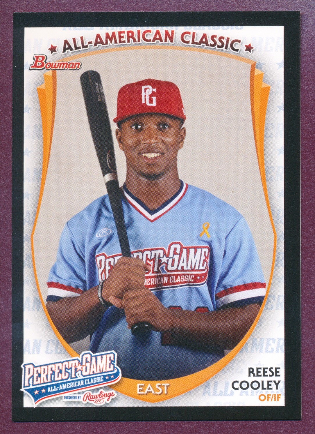 2013 TOPPS PERFECT GAME ALL AMERICAN CLASSIC REESE COOLEY TRUE ROOKIE ...