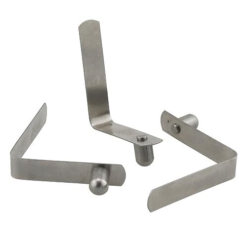 Tent Pole Clip 8PCS 6x9x37mm 316 Stainless Steel Tent Pole Push Button ...