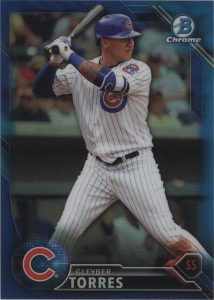 2016 Bowman Chrome - Prospects Blue Refractor #BCP236 Gleyber Torres /150 (RC) for sale online ...