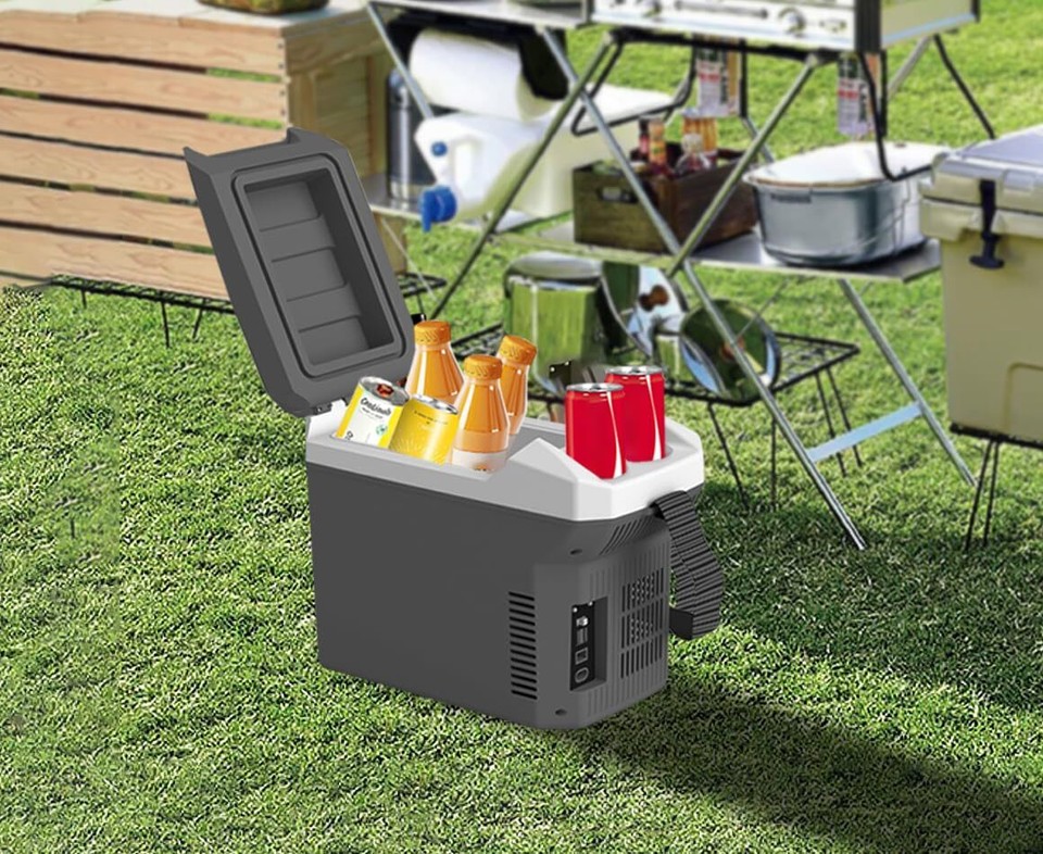 8 Liter/Quart Electric Car Cooler & Warmer 12V Plug in Cooler with AC ...