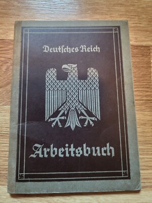 Original Ww2 German Arbeitsbuch | eBay