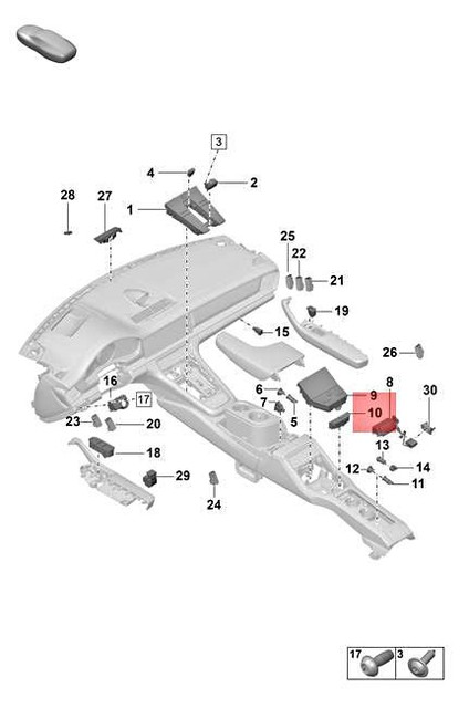 Genuine Porsche Control Switch 971-919-709-CB-OV3 for sale online | eBay