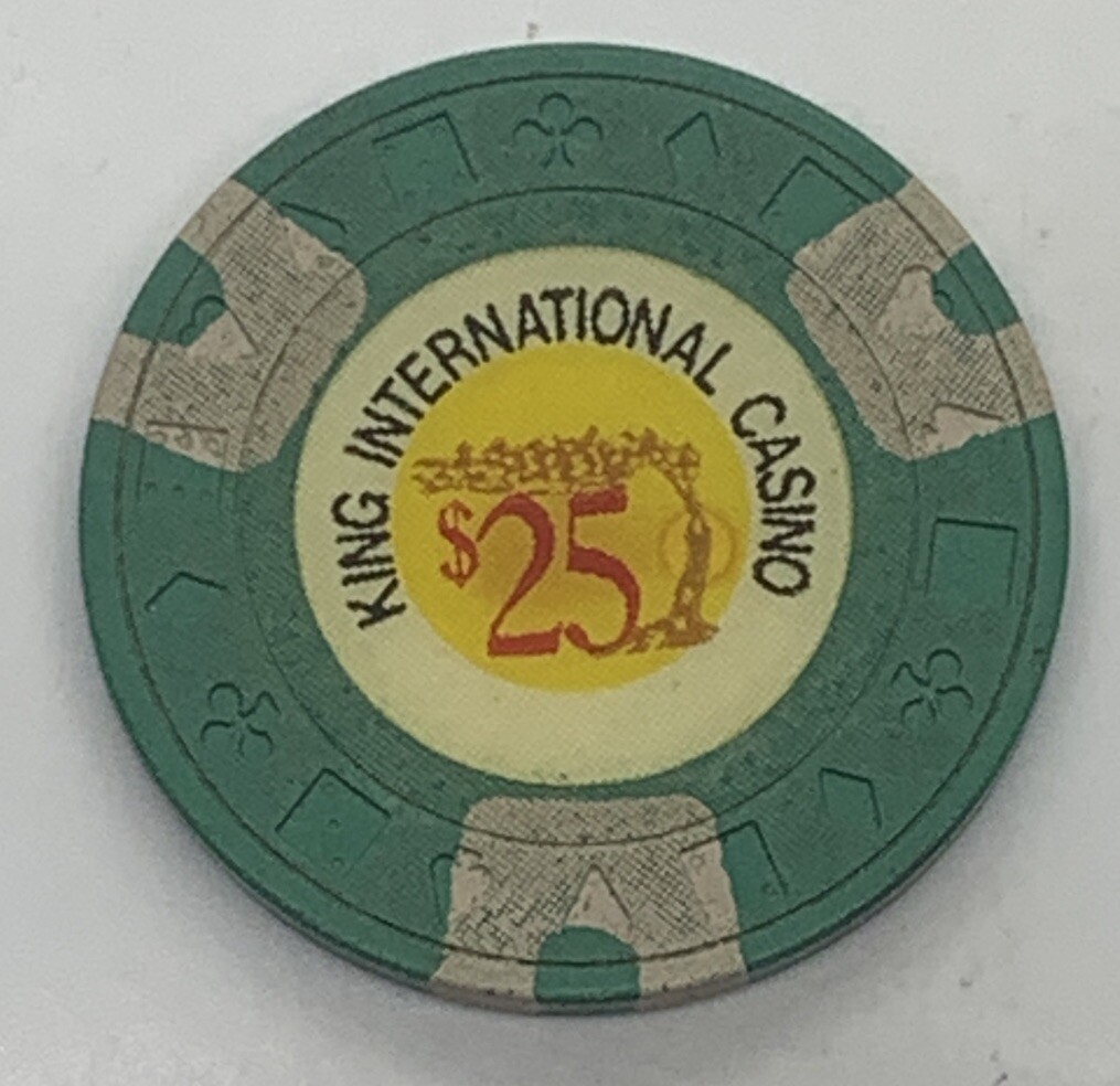 King International Casino $25 Chip - Palm Beach Aruba - Ewing Mold 1972 ...
