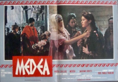 MEDEA Italian fotobusta movie poster 6 PIER PAOLO PASOLINI MARIA CALLAS ...