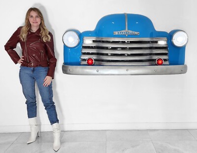 Turquoise 54 Chevy Front Truck Wall Decor Full Size - Chevrolet Front ...