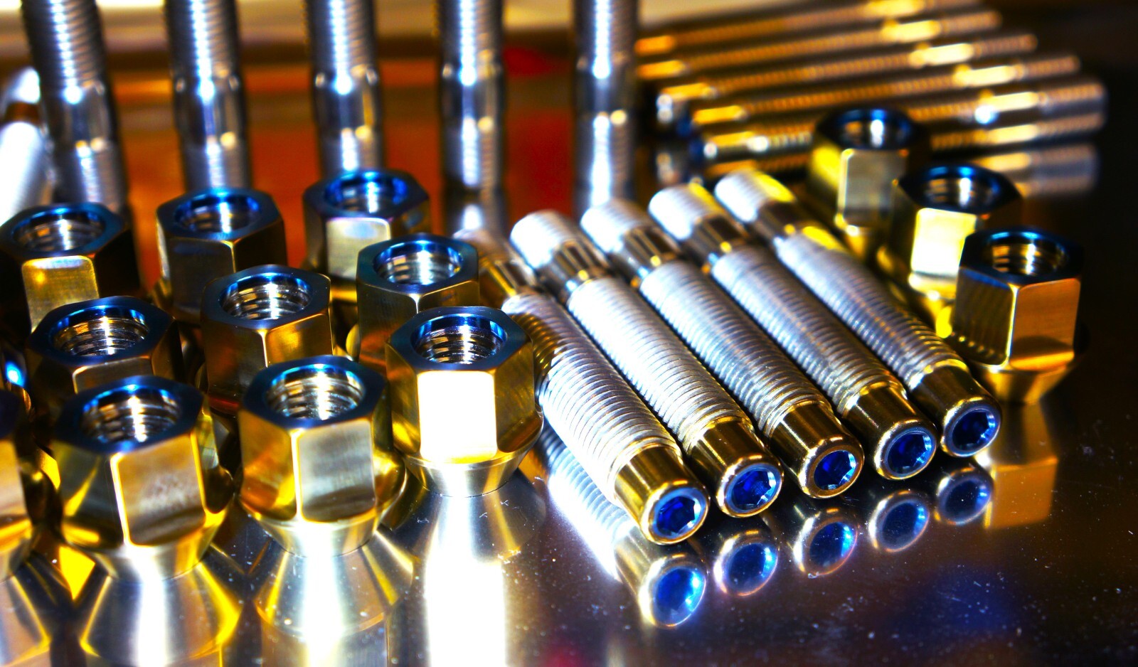 20 Studs + 20 Nuts set TITANIUM 75mm 12x1.5 Wheel Stud Nut Conversion Kit | eBay