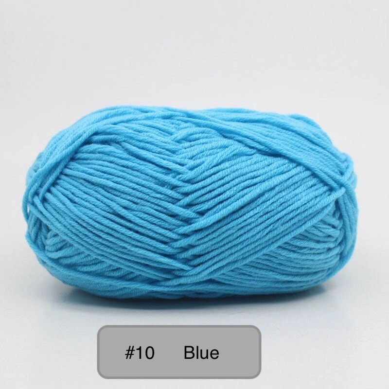 NEW Multi colors Milk Cotton Skeins Hand Knitting Wool Baby Crochet ...