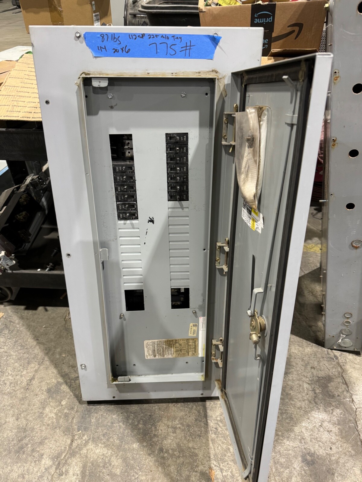 GE 225 200 AMP 3R MLO MAIN LUG ONLY Panel Panelboard 480v 277v TEY 42 ...