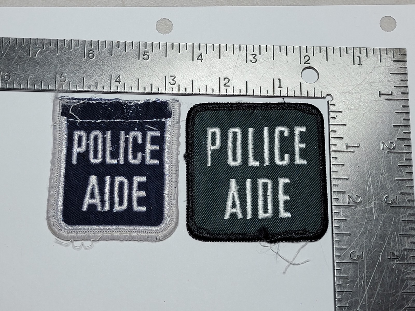 Bin1 B9 2 Police Patch Patches Unknown State Vintage Police Aide Used ...