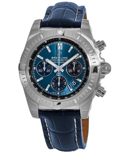 New Breitling Chronomat B01 Chronograph 44 Blue Dial Men's Watch ...