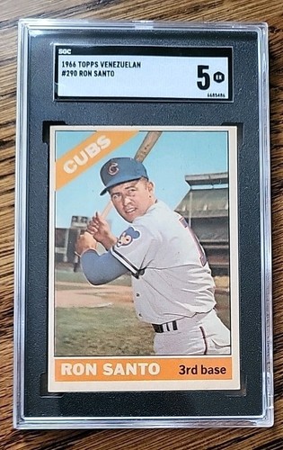 RON SANTO Venezuelan 1966 Topps Condition Rarity Recent SGC 5 Beauty ...