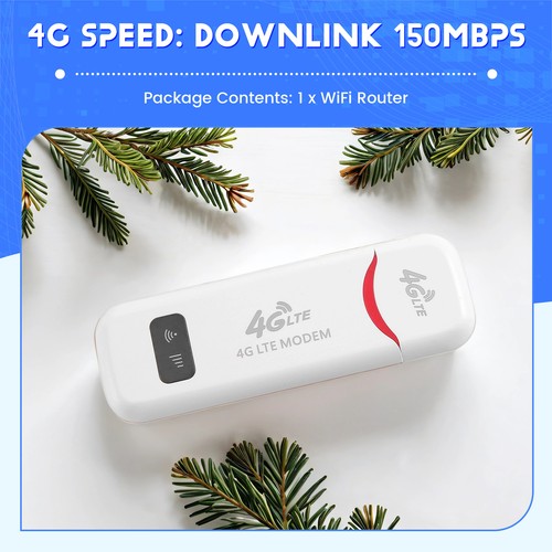 2X(USB Dongle Mobile Hotspot Sim Card for 4G Router for Car Office D4S3 ...