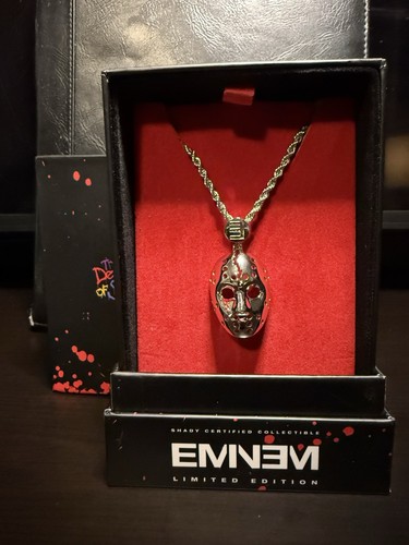 Eminem Limited Edition Mask Pendant Silver Rope Chain Necklace ...