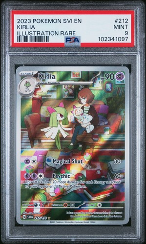 2023 POKEMON SVI EN-SCARLET & VIOLET ILLUSTRATION RARE #212 KIRLIA PSA ...