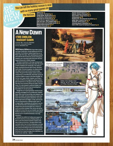 2007 Fire Emblem Radiant Dawn Wii PREVIEW PAGE Print Ad/Poster Game ...