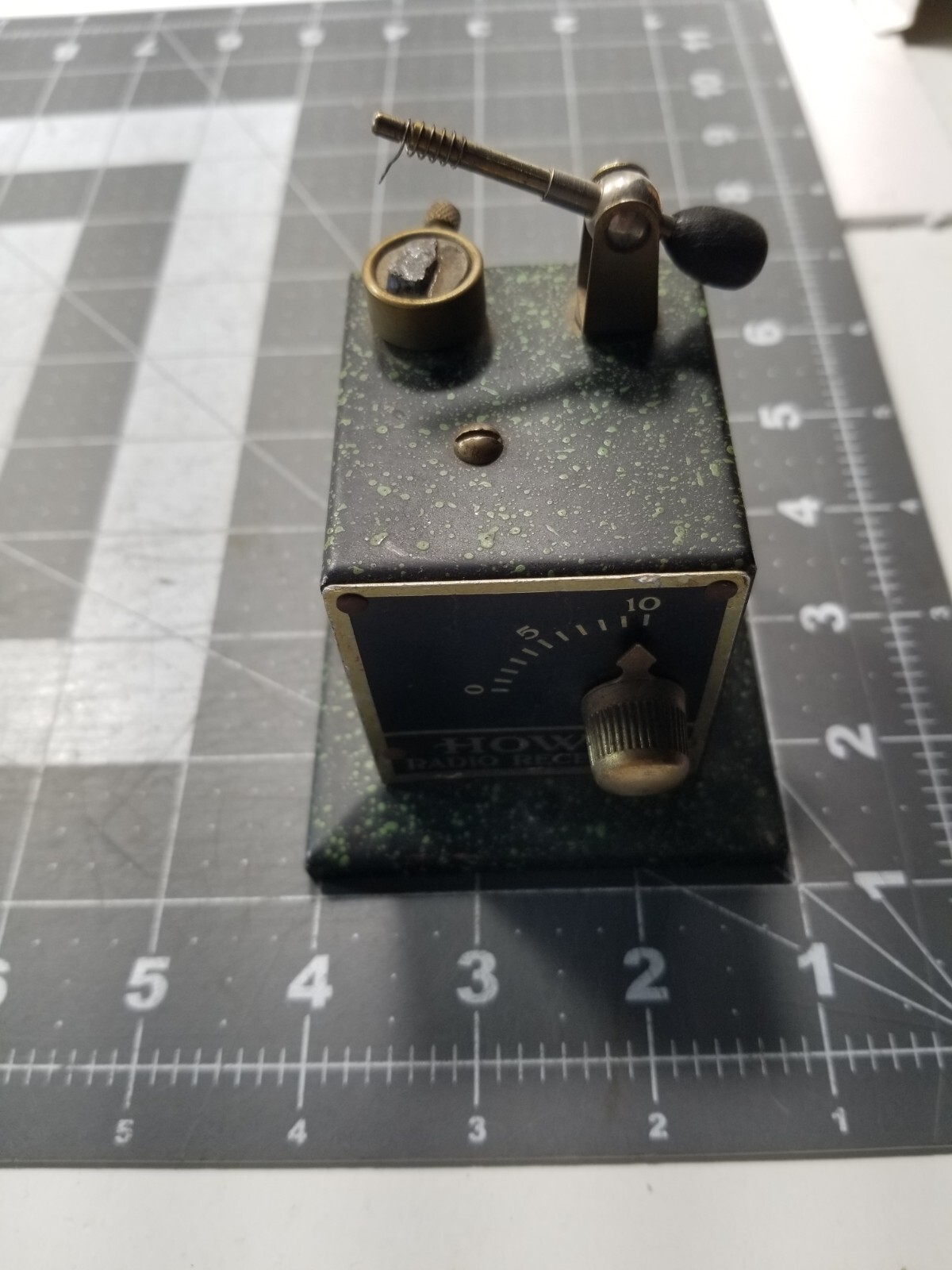 Vintage Antique Howe Crystal Radio Receiver Chicago IL USA Auto Product ...