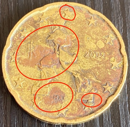 Minting error Coin Italy 20 euro cent 2002. | eBay