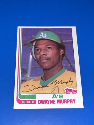 1982 Topps Dwayne Murphy Baseball Card Oakland Athletics #29 Set Break ...