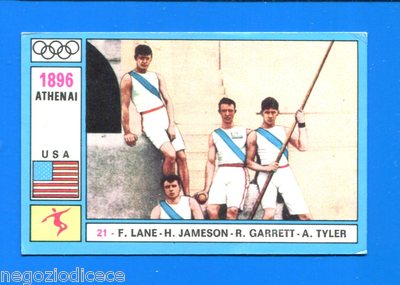OLYMPIA 1896-1972 - Panini -Figurina-Sticker n. 21 -LANE-JAMESON ...