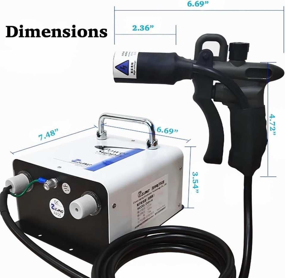 Anti Static Gun 10KV Antistatic Ion Pure Air Ionizer Heavy Duty ...