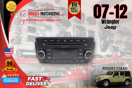 2007-2012 Jeep Wrangler Res Radio Stereo Cd Player P05091228AD | eBay