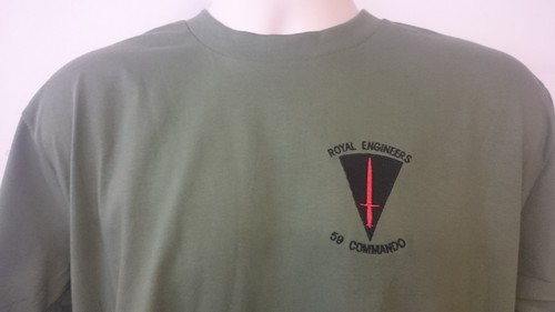 BRITISH ARMY RE ROYAL ENGINEERS 59 COMMANDO T-SHIRT | eBay